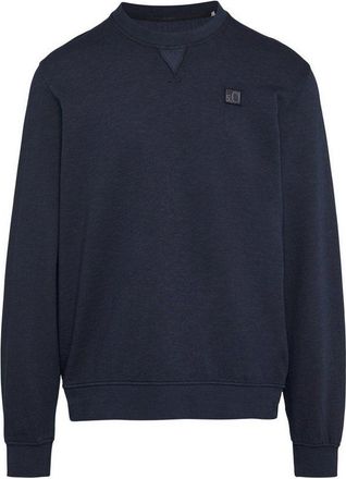 s.Oliver Sweatshirt Sweatshirt Sweatshirt mit Garment Dye und Logo-Detail