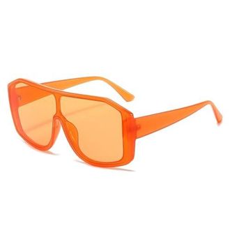 Generic Lunettes De Soleil À Monture Large For Hommes Et Femmes, Idéales For Les Vacances, Le Sport Ou Déplacements Quotidiens(Orange)