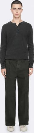 AllSaints Aston weite Chino in Flaschengr&uuml;n
