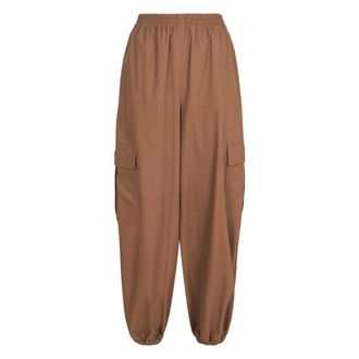 Max Mara Baumwoll-Baggy-Hose - - Trousers - Damen - Beige - XS