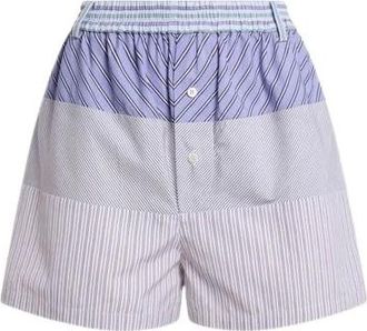 Moschino Femme, Shorts, Multicolore, Taille: 32 FR Printed Cotton Poplin Shorts