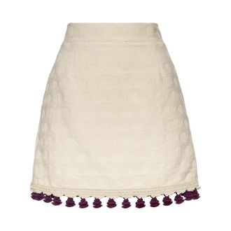 La DoubleJ Bestickter Minirock - - Skirts - Damen - Beige - XS