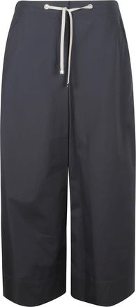 Max Mara Femme, Pantalons, Bleu, Taille: 38 FR Cropped Pantalons