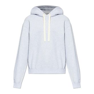 Jil Sander Homme, Sweatshirts et sweats &agrave; capuche, Gris, Taille: S Logo Sweat &agrave; capuche