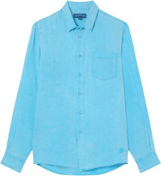 Vilebrequin Caroubis Leinenhemd - - Shirts - Herren - Blau - XL