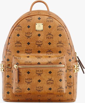 MCM Stark Rucksack in Visetos mit seitlichen Nieten