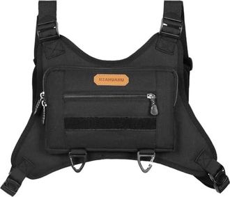 Generic Sac &agrave; Poitrine L&eacute;ger pour lExt&eacute;rieur, Sac &agrave; Poitrine Avant Ajustable, Sacs de Sport &agrave; la Mode avec Grande Capacit&eacute;, Poitrines Streetwear pour Course, 