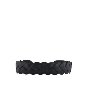 Altuzarra Schwarzer Skinny Flechtg&uuml;rtel - - Accessories - Damen - Schwarzk - L
