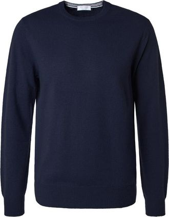 Gran Sasso Herren Pullover blau unifarben