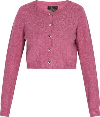Faina Strickjacke Damen dunkelrosa