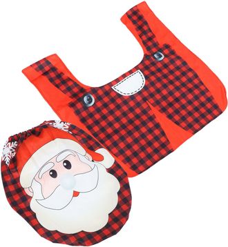 BESPORTBLE TOVINANNA Wc Sitzschutz mit Weihnachtsmotiv Toilettensitzabdeckung und Wc Fu&szlig;matte aus Vliesstoff Standardgr&ouml;&szlig;e Wiederverwendbar Leicht zu Reinigen Ba