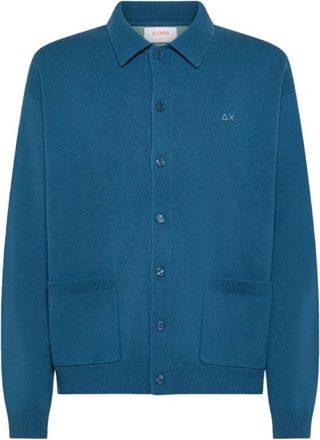 Sun 68 Homme, Pulls, Bleu, Taille: XL Cardigan
