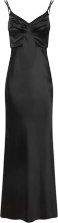 Elisabetta Franchi Femme, Robes, Noir, Taille: 42 FR Robe de Soir&eacute;e en Satin
