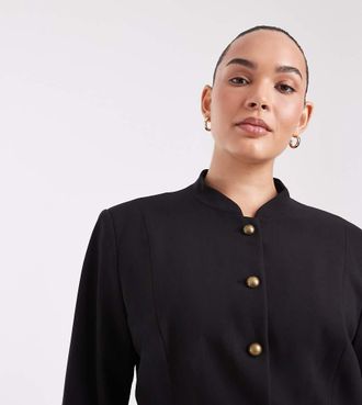 Asos Curve veste de style batteur ajust&eacute;e noire