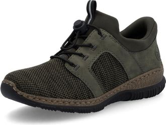 Rieker Damen Low-Top Sneaker N32G4, Frauen Halbschuhe,straßenschuhe,Strassenschuhe,Sportschuhe,Freizeitschuhe,Turnschuhe,grün (54),41 EU / 7.5 UK