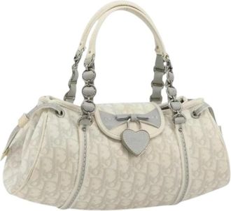 Dior Sac &agrave; main vintage Pre-owned en PVC - Femme - Pre-owned - Blanc - Taille: ONE Size
