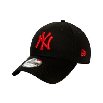 New Era Homme, Accessoires, Noir, Taille: ONE Size Casquette noire Yankees League Essential