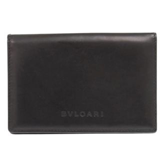 Bulgari Pre-owned Leder Portemonnaie - - Pre-owned - Herren - Schwarzk - ONE SIZE