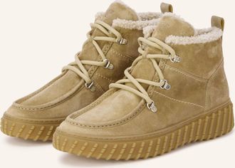 Paul Green Schn&uuml;rboots beige