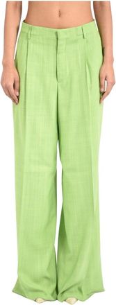 Tagliatore Femme, Pantalons, Vert, Taille: 38 FR Wide Pantalons