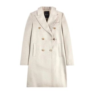 Fay Femme, Manteaux, Beige, Taille: 38 FR cappotti e trench poliestere