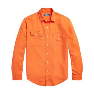 Ralph Lauren Homme, Chemises, Orange, Taille: M Chemise Coupe Classique