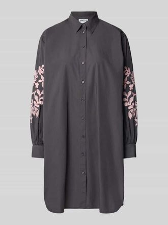 Jake*s Casual Knielanges Hemdblusenkleid mit Stitchings