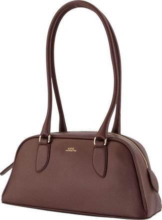 A.P.C. Paloma Leather Shoulder Bag - Burgundy