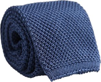 Dolce & Gabbana Silk Knitted Necktie - Blue