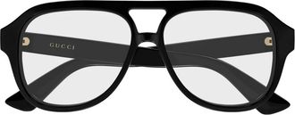 Gucci Navigator Optical Frame - - Accessories - unisex - Schwarzk - 55 MM