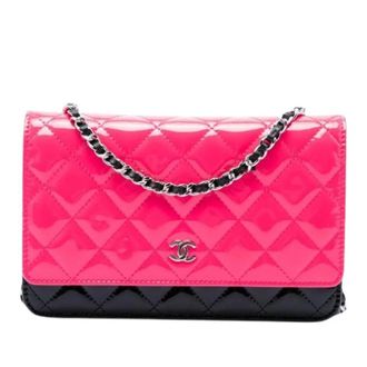 Chanel Portefeuille sur cha&icirc;ne Pre-owned - Femme - Pre-owned - Rose - Taille: ONE Size