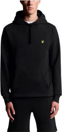 Lyle & Scott Homme, Sweatshirts et sweats &agrave; capuche, Noir, Taille: 2XL Sweat &agrave; capuche en coton avec cordon de serrage ajustable