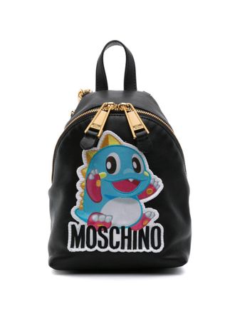 Moschino sac &agrave; dos &agrave; fermeture zipp&eacute;e - Noir