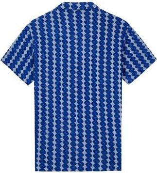 Maison Labiche Polo Germain &agrave; motif en coton m&eacute;lang&eacute;