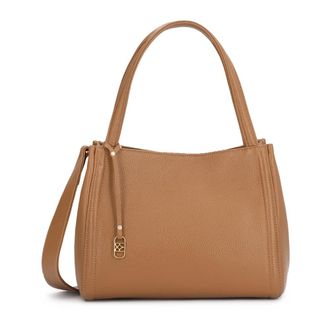 Kazar Lederhandtasche mit Anh&auml;nger - - Bags - Damen - Braun - ONE SIZE