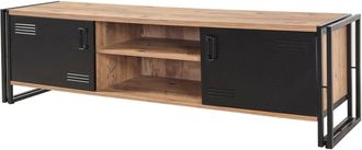 Dmora TV-Schrank Polaris: 180x45x50 cm, Braun, 2 F&auml;cher