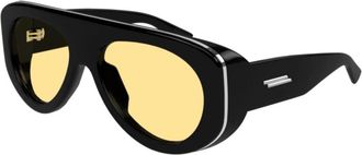 Bottega Veneta Bv1362S Shield Sonnenbrille - - Accessories - unisex - Schwarzk - 58 MM