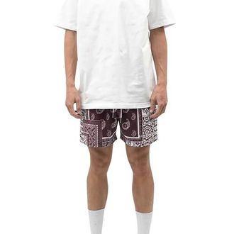 Generic Short court pour homme - Short de sport en plein air - Pour l&eacute;t&eacute; - Nouveau sport - Course &agrave; pied - Short de basket-ball imprim&eacute;, marron, XXL