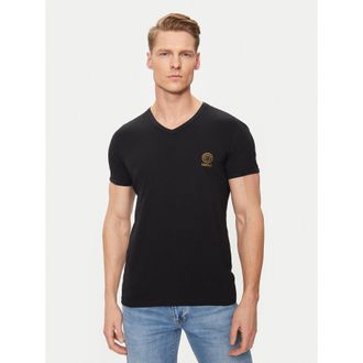 Versace T-Shirt AUU01004 Schwarz Regular Fit