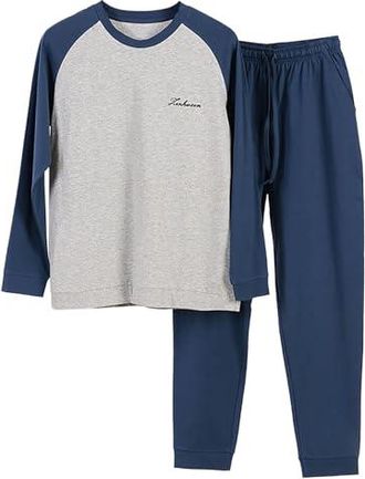 Generic Pyjama 2026 pour Homme &agrave; Manches Longues pour Le Printemps et lautomne, Blocage des Couleurs, Fin, Peut &ecirc;tre port&eacute; &agrave; lext&eacute;rieur de la Maison f5