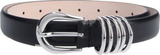 D&eacute;hanche Leather Belt Hollyhock