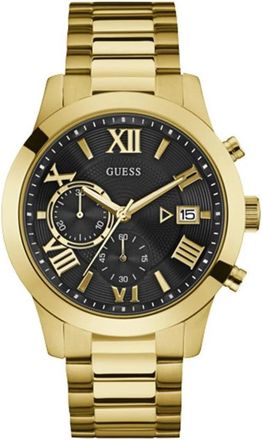 Guess Goldene Stahl Quarz Analoguhr - - Accessories - Herren - Gelb - ONE SIZE