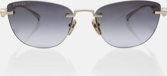 Gucci Cat-Eye-Sonnenbrille Bamboo