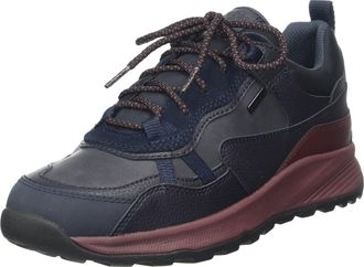 Geox Herren U TERRESTRE B ABX C Sneaker, Navy/Bordeaux, 43 EU