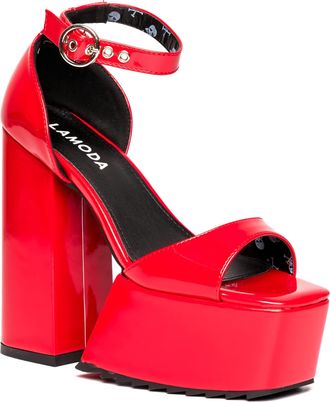 Lamoda Damen Ballin Court Shoe, Red Patent, 39 EU