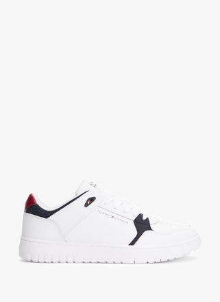 Tommy Hilfiger Chaussures de basket multitextures crant&eacute;es avec cuir