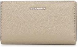 Coccinelle Femme, Accessoires, Beige, Taille: ONE Size Portefeuille Souple M&eacute;tallis&eacute;