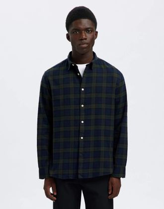 Selected Chemise en flanelle - Gris