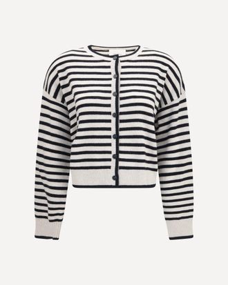 Lisa Yang Marit Striped Cardigan Female 1