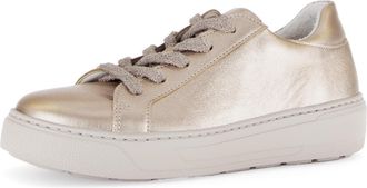 Gabor Damen Low-Top Sneaker, Frauen Halbschuhe,sportlich,stra&szlig;enschuhe,Strassenschuhe,Sportschuhe,Freizeitschuhe,Turnschuhe,Puder,42 EU / 8 UK